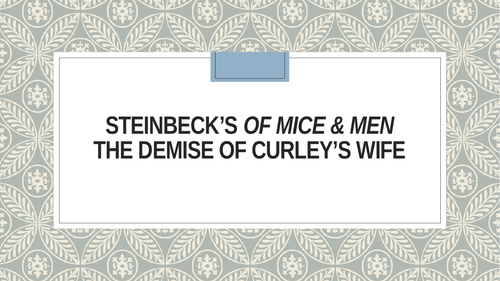 Of Mice and Men, Chapters 5 and 6 | Teaching Resources