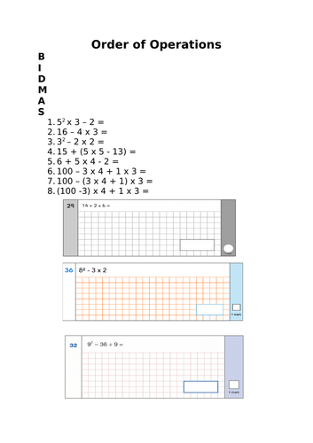BIDMAS | Teaching Resources
