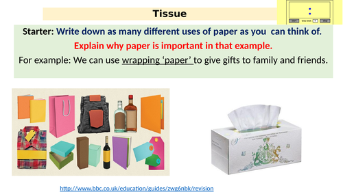 Tissue | Teaching Resources