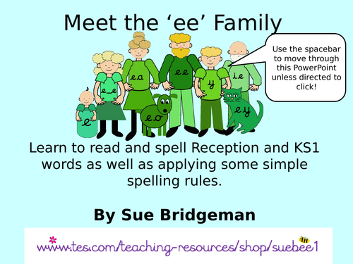 Long vowel family ee | Teaching Resources