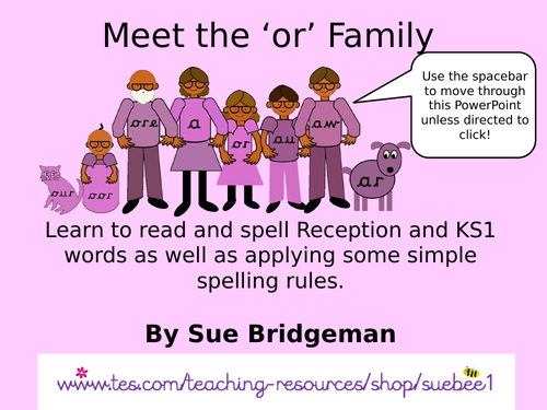 The long vowel or family and CEW | Teaching Resources