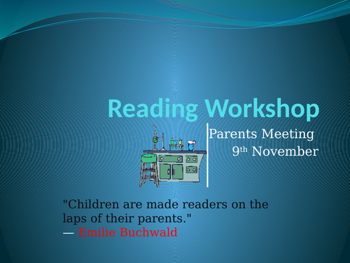 Reading Meeting for Parents (Reading Leader) | Teaching Resources