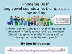 Phoneme Dash -long and short vowel phonemes | Teaching Resources