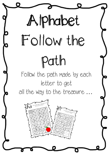 Alphabet Follow the Path | Teaching Resources