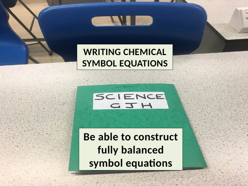 Writing chemical symbol equations | Teaching Resources