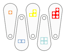 Number fans and also numicon, dice, 2D shapes 3D shapes, coins and ...