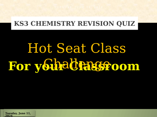 KS3 CHEMISTRY INTERACTIVE REVISION QUIZ | Teaching Resources