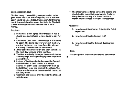 English Civil War Assessment | Teaching Resources