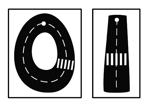 Road numbers for number tracing with a toy car | Teaching Resources