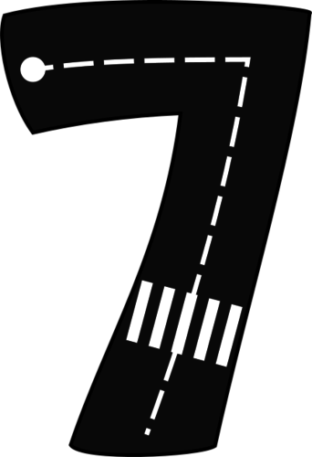 Road numbers for number tracing with a toy car | Teaching Resources