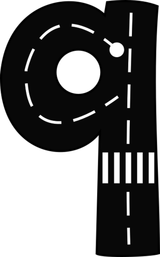 Road numbers for number tracing with a toy car | Teaching Resources