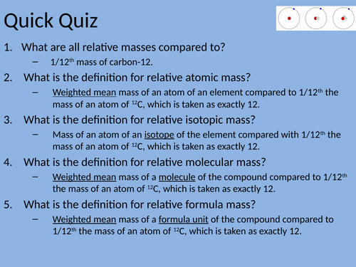 Atomic Structure & Isotopes | Teaching Resources