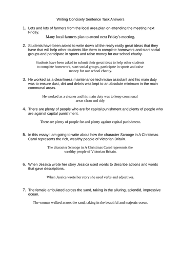 Academic Writing Concise and Confident Writing Info Worksheets Tasks ...