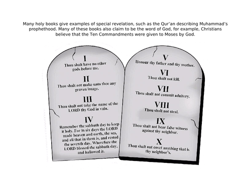 AQA Existence of God: Revelation - Whole Lesson | Teaching Resources