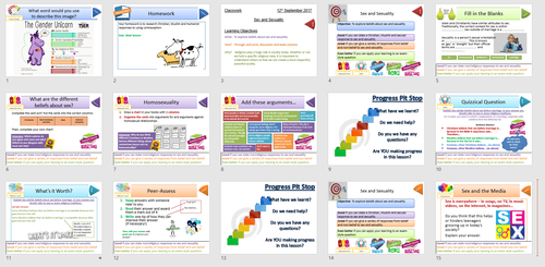 AQA Relationships and Families: Sex and Sexuality - Whole Lesson ...