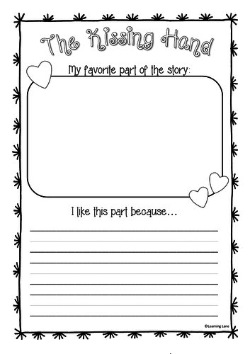 THE KISSING HAND first day at school activities and sequencing pictures ...