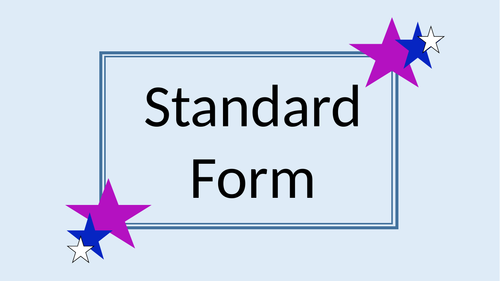 Standard form | Teaching Resources