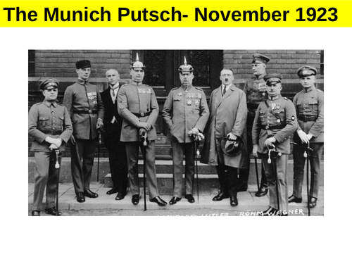 Edexcel 9-1 Weimar and Nazi Germany - The Munich Putsch - Lesson 16 ...