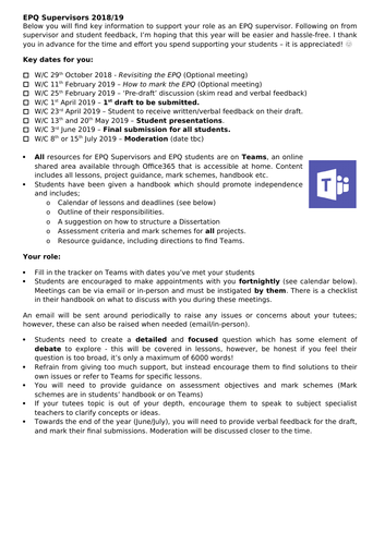 L3 Extended Project Qualification (EPQ) - whole course | Teaching Resources