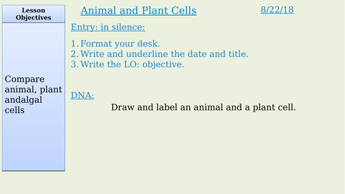 AQA (9-1) Cell Structure and Cell Transport (Spec Ref: 4.1.11-4.1.1.5 ...