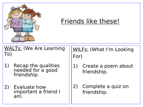 Are you a good friend? | Teaching Resources