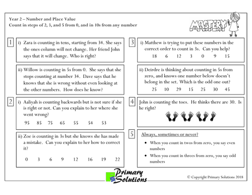 Mastery Maths - Year 2 Reasoning - Number and Place Value | Teaching ... Mastery Maths - Year 2 Reasoning - Number and Place Value | Teaching ...