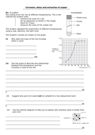 NEW AQA GCSE Chemistry Topic 10 Corrosion alloys and copper extraction ...