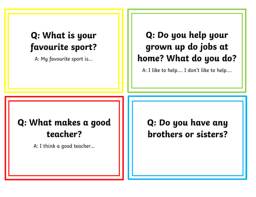 Circle time questions | Teaching Resources