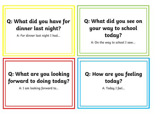 Circle time questions | Teaching Resources