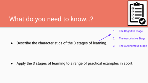 A-Level PE (OCR) Stages of Learning Powerpoint | Teaching Resources A-Level PE (OCR) Stages of Learning Powerpoint | Teaching Resources