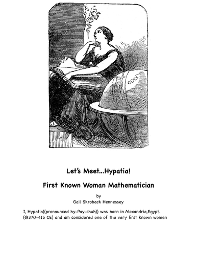 Women's History: Famous Women in Ancient History, Hypatia(First Female ...