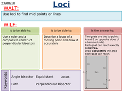 KS3/KS4 Maths: Loci | Teaching Resources