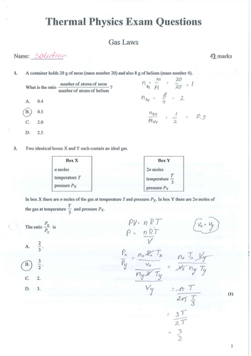 IB Topic 3 Thermal Physics Lesson 6 HL + SL | Teaching Resources