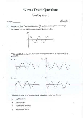 IB Topic 4 Waves Lesson 15 Standing waves HL + SL | Teaching Resources
