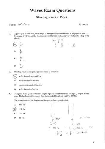 IB Topic 4 Waves Lesson 15 Standing waves HL + SL | Teaching Resources