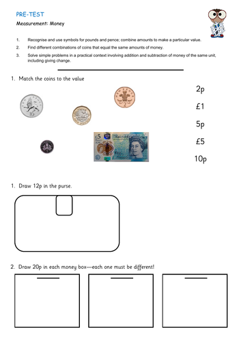 Pre and Post Assessments Year 2 Maths Autumn Term | Teaching Resources