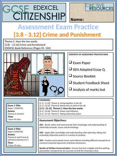 Crime and Punishment - Citizenship | Teaching Resources
