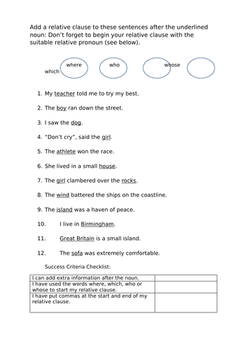 Upper KS2 Relative Clauses with Non Chron Report and Fictional Writing ...