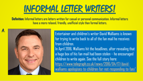 Informal Letter Writing! | Teaching Resources