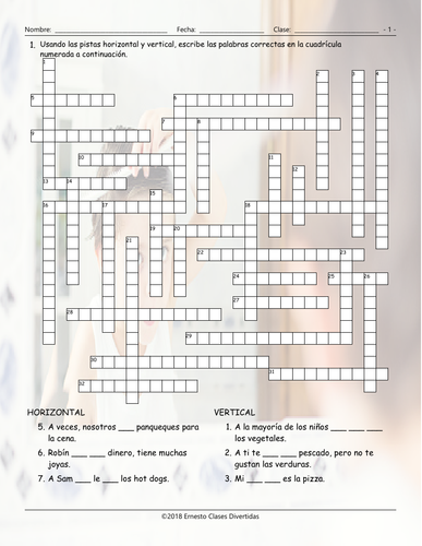 Have, Do, Like and Favorites Spanish 4 Worksheet-2 Game-1 Exam Bundle ...