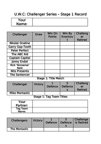 Ultimate Writing Championship: Stage 1 - Men's Division - Pupil ...