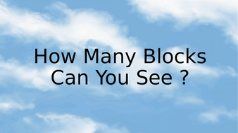How Many Blocks ? | Teaching Resources