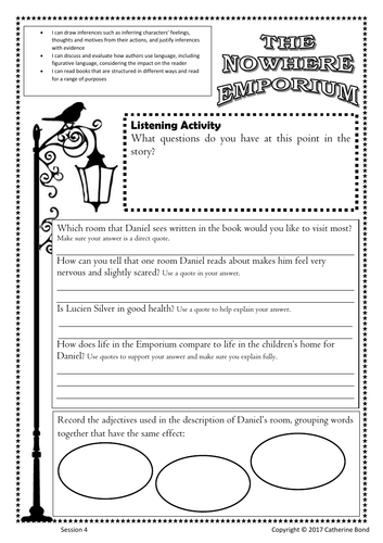'The Nowhere Emporium' Year 5/6 Guided Reading 13-week Unit | Teaching ...
