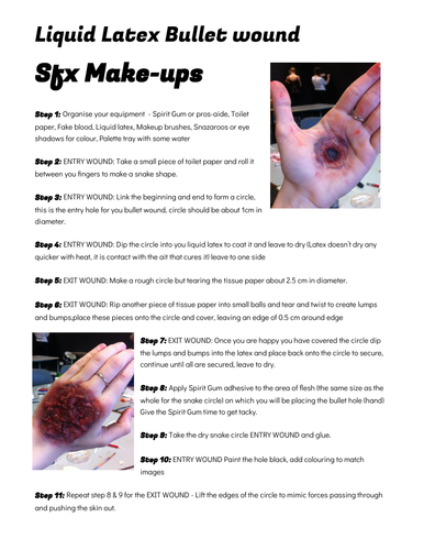 Special Effects Makeup WOUNDS & CUTS | MY MUA | Teaching Resources