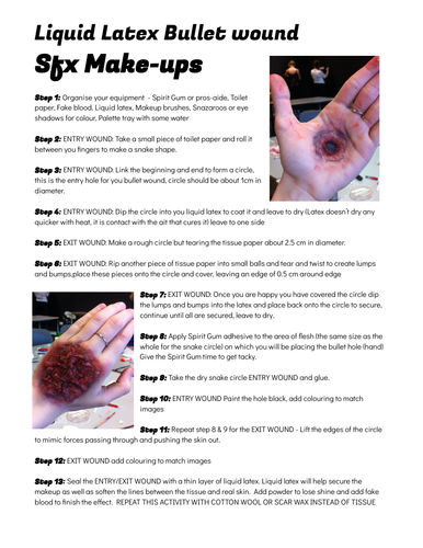 Special Effects Makeup WOUNDS & CUTS | MY MUA | Teaching Resources
