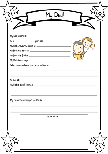 Father's Day Worksheets (Primary) | Teaching Resources