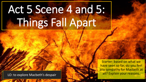 Act 5 Scene 4 & 5 Macbeth GCSE English Literature 9-1 | Teaching Resources