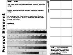 Formal Element Tone Worksheet | Teaching Resources