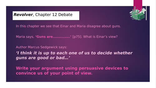 Revolver by Marcus Sedgwick; Chpts 9-13 | Teaching Resources