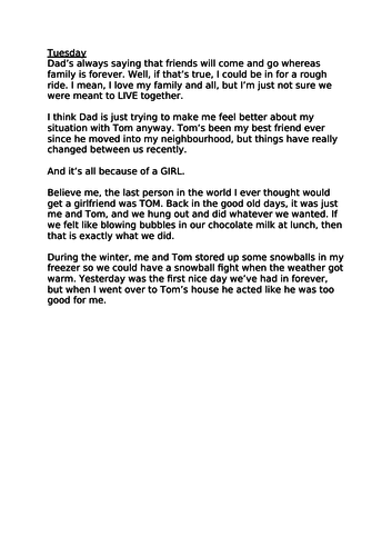 Recount - Diaries - Year 3 Reading and Writing Skills Pack 10 Lessons ...